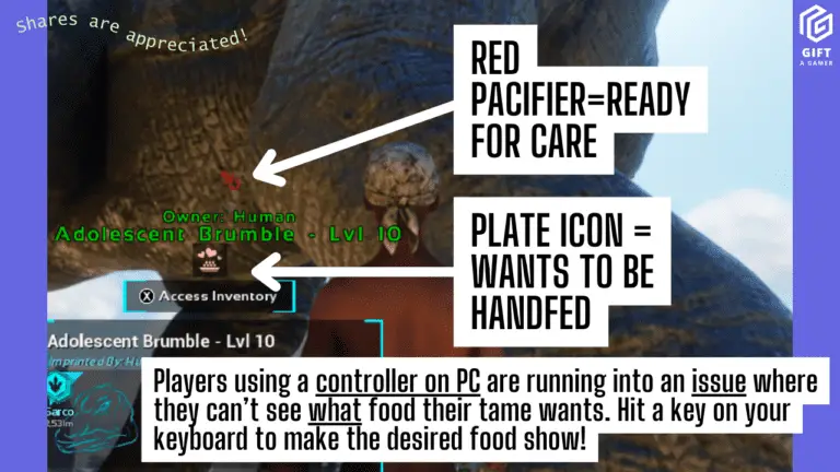 Fix the Food Imprinting Bug in Ark Survival Ascended: 1 Easy Step